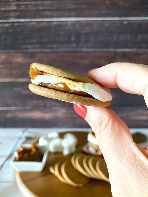 Best S'mores Recipe with Maria Crackers and Dulce de Leche - Bean Train