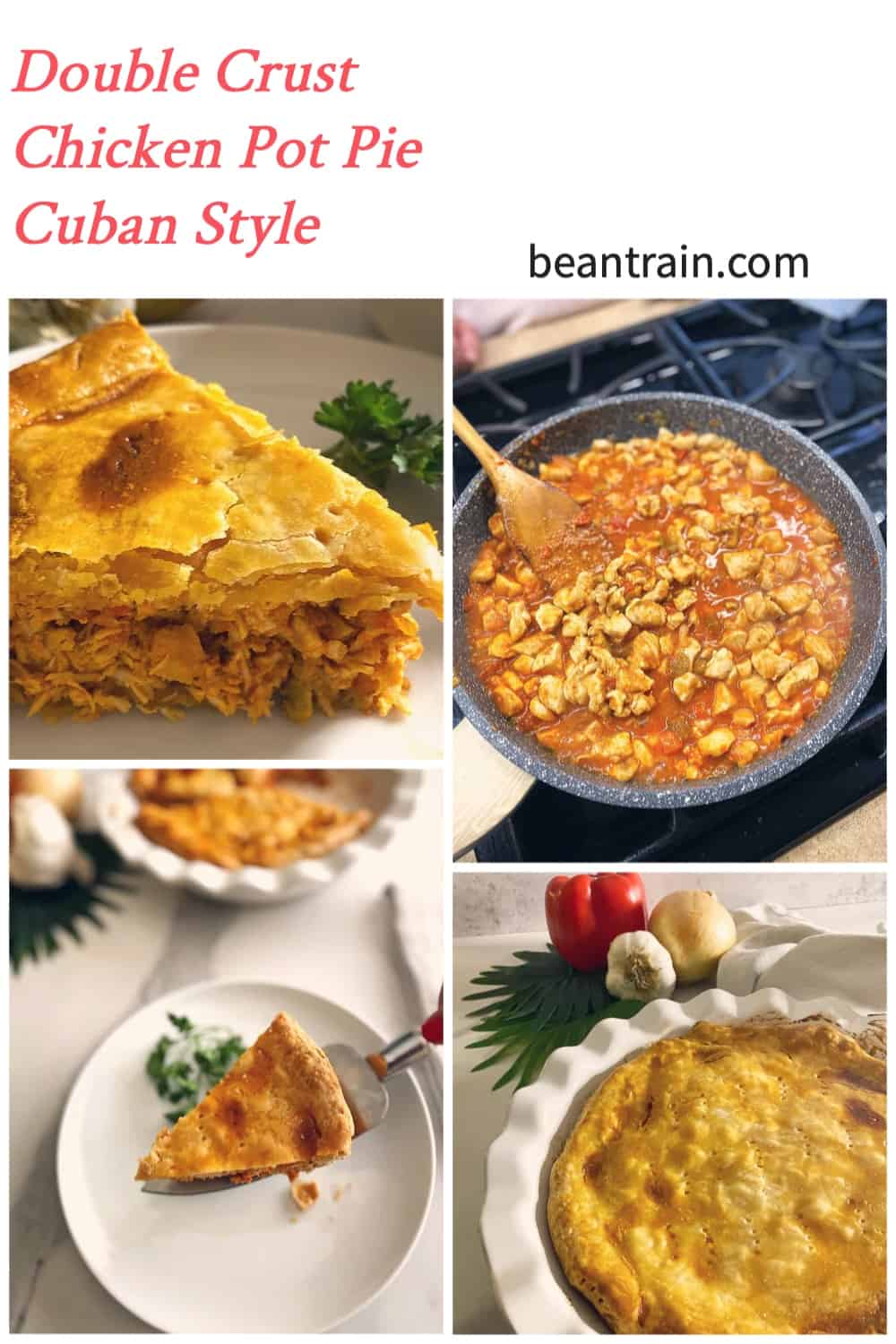 Double Crust Chicken Pot Pie Cuban Style Is The Best - Bean Train