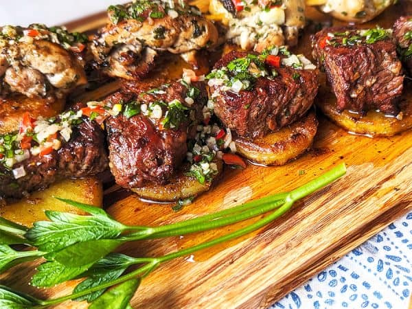 Steak Skewers With Peruvian-Style Marinade... So Good! - Bean Train